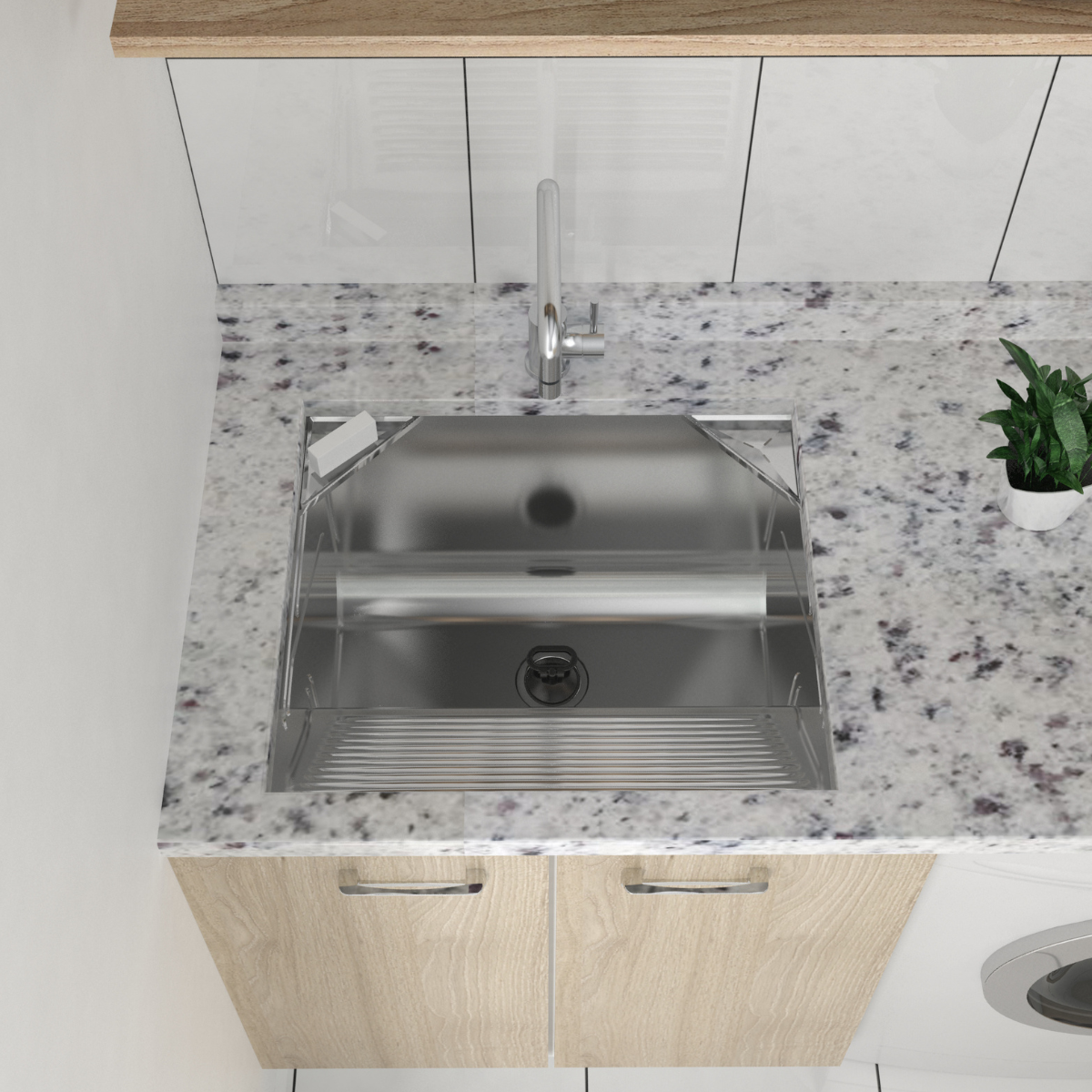 Tanque Inox Embutir 68 Litros 608x536x404 Solo